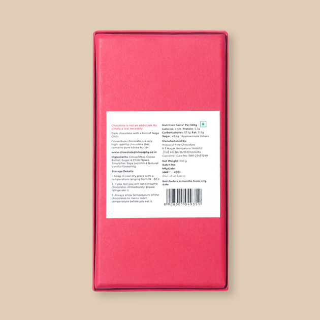 Spicy Chilli: Delicious Dark with a Hint of Chilli, 100g – Chocolate ...